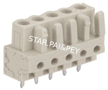 Female connector; with straight pins;with 2 locking latches; pin ...