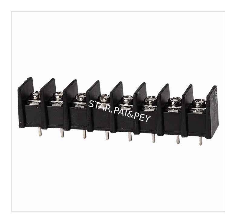 8.25mm/0.325' in Pitch PCB Barrier Terminal Block dip 180° 300V/20A ...
