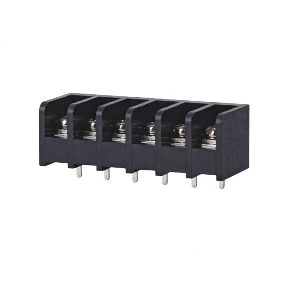 8.25mm/0.325' in Pitch PCB Barrier Terminal Block with mount 300V/20A ...