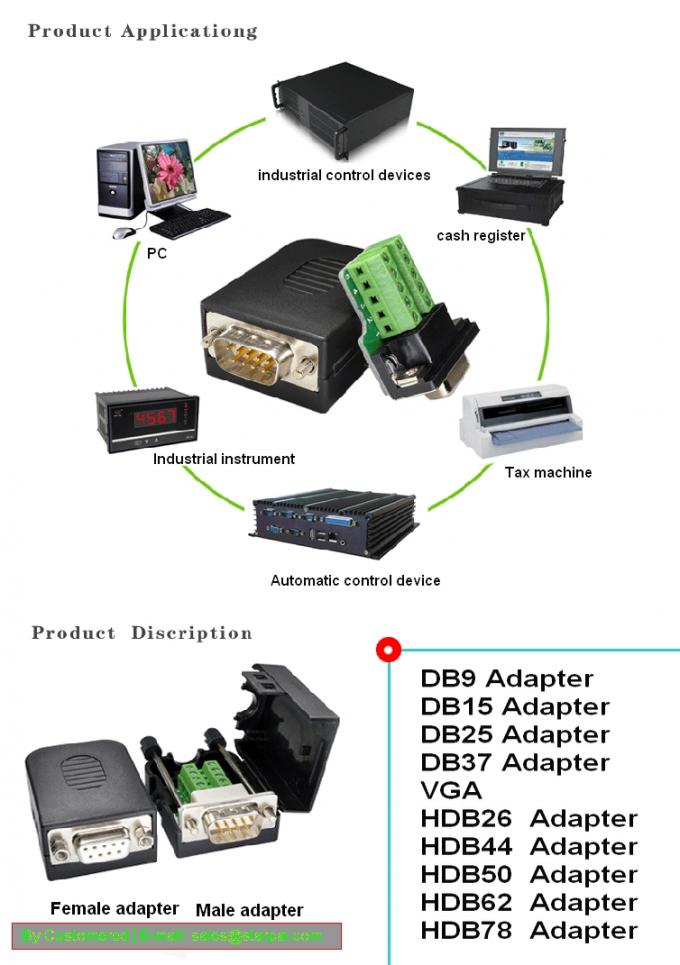 Signals Breakout Board Serial Port Header DB25 Male / Female terminal ...
