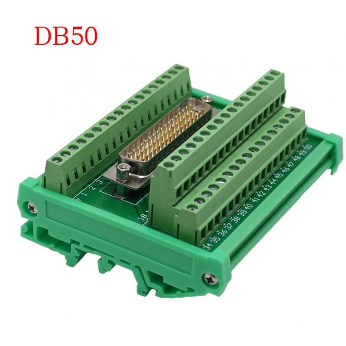 DB50 Male Header Breakout Board Terminal Block Connector Electronics ...